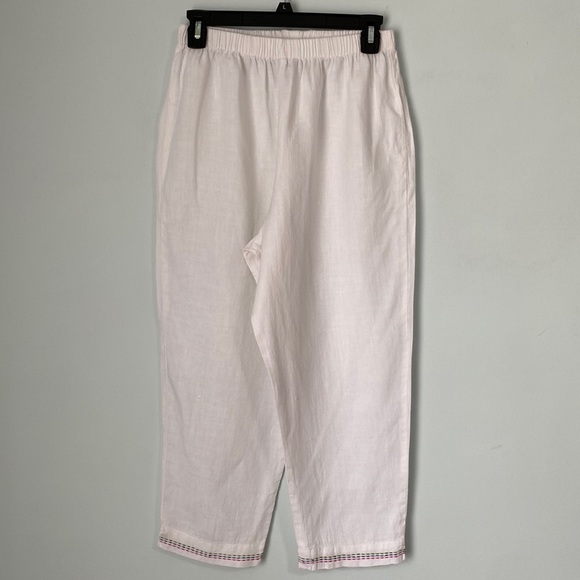 Hot Cotton | Pants & Jumpsuits | Vintage White Linen Capri Pants | Poshmark